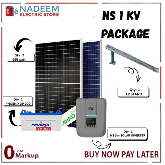 1KVA Solar System Package (ONLY FOR KARACHI ) – Nadeem Electric Store