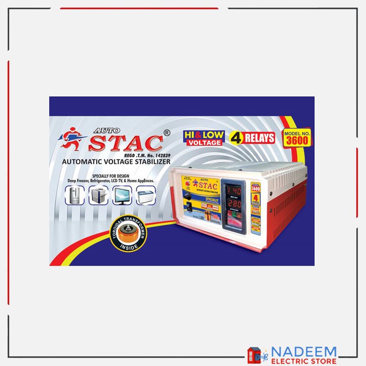 Auto Stac 3600w 4 Relays 150 To 250 Automatic Voltage Stabilizer ...